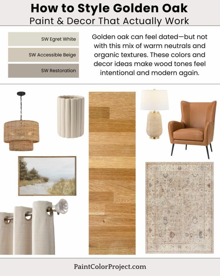 How to Style Golden Oak: Paint & Decor That Actually Work - The Paint ...