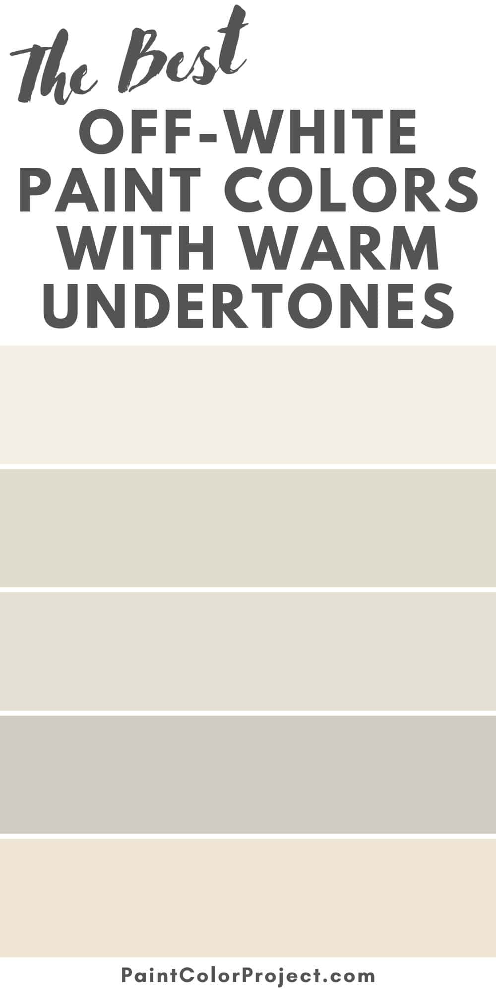 The Best Off-White Paint Colors with Warm Undertones - The Paint Color ...