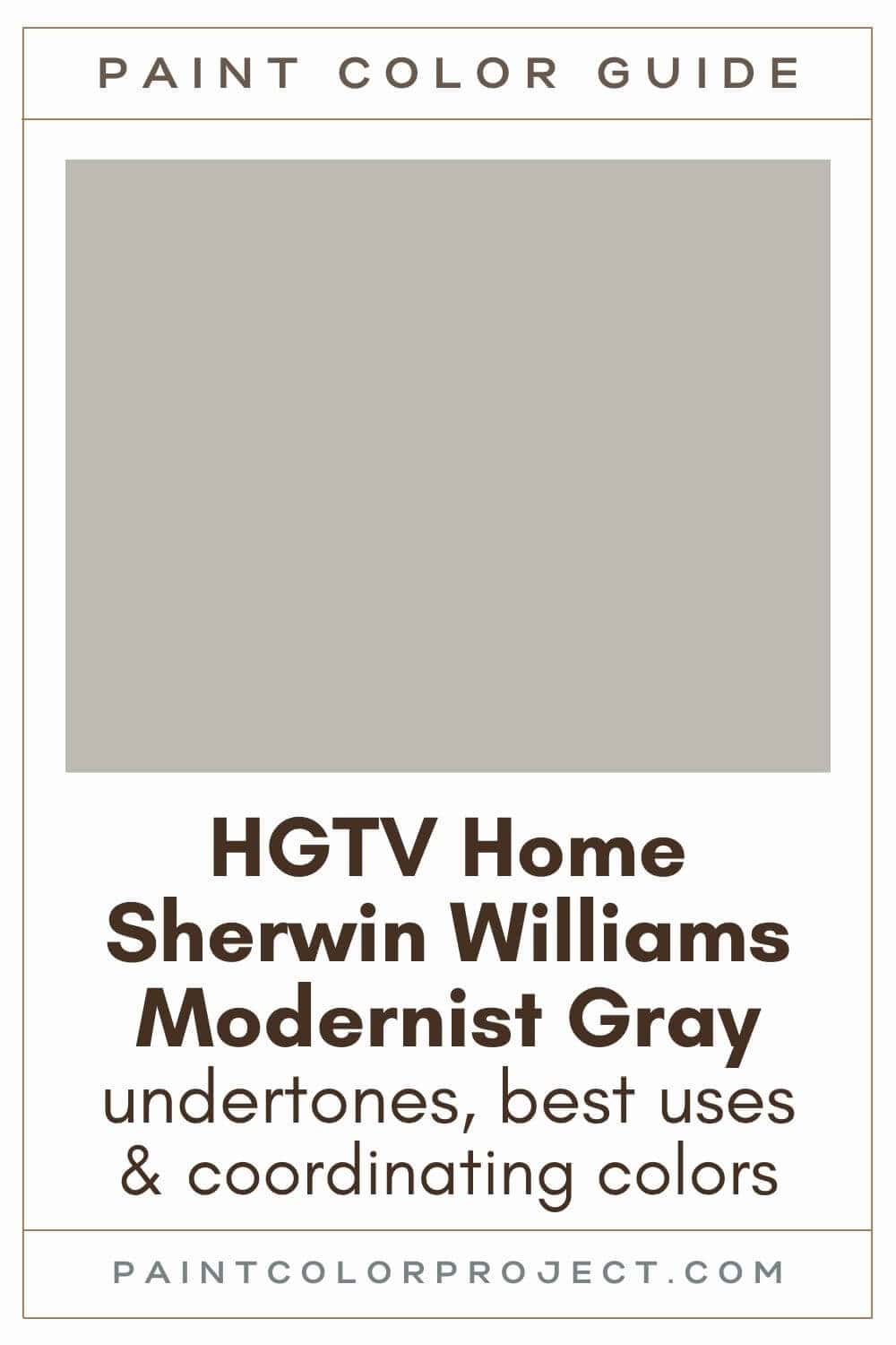 HGTV Home Sherwin Williams Modernist Gray: A Complete Color Review ...