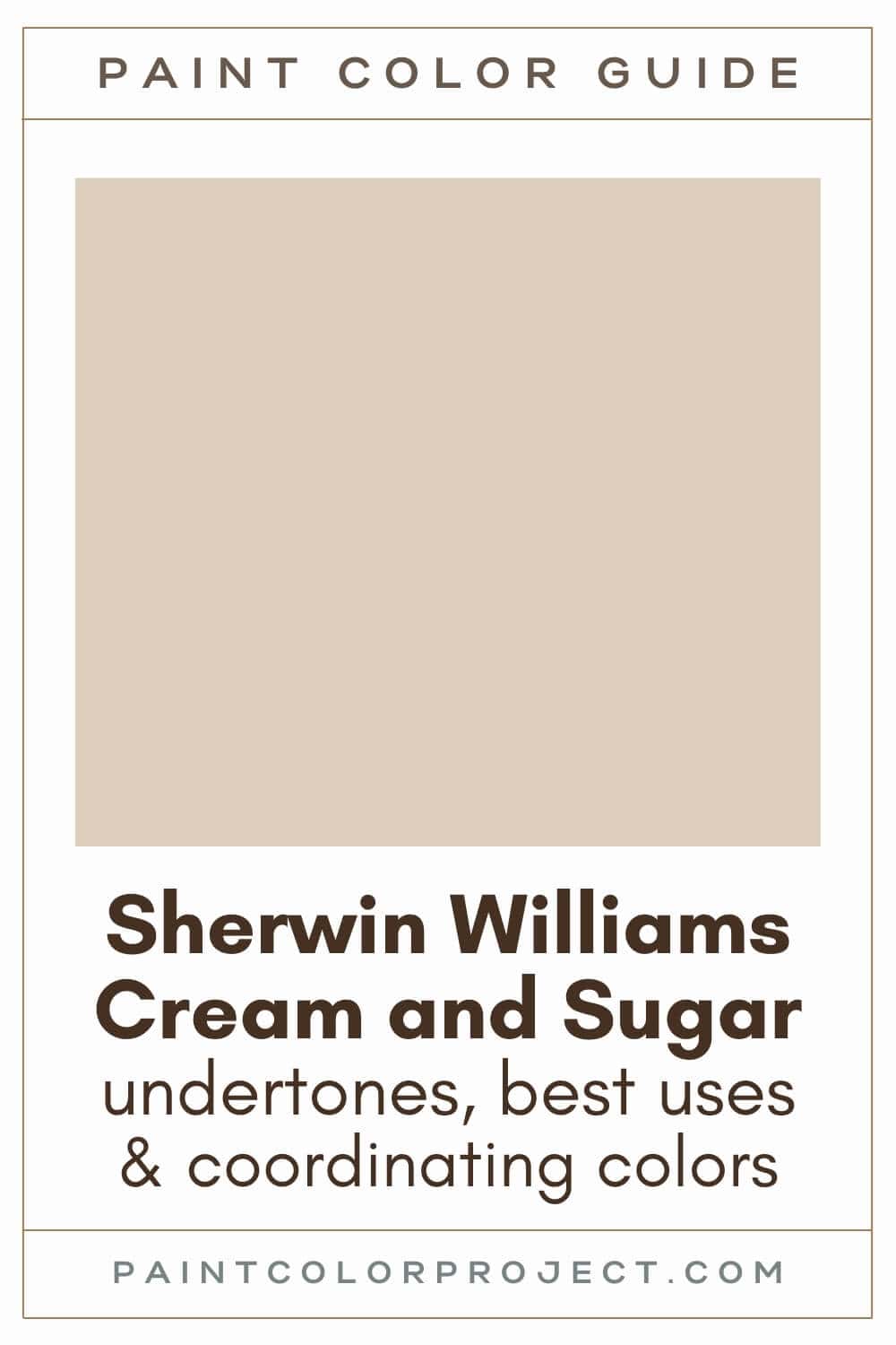 Sherwin Williams Cream and Sugar: Complete Color Review - The Paint ...