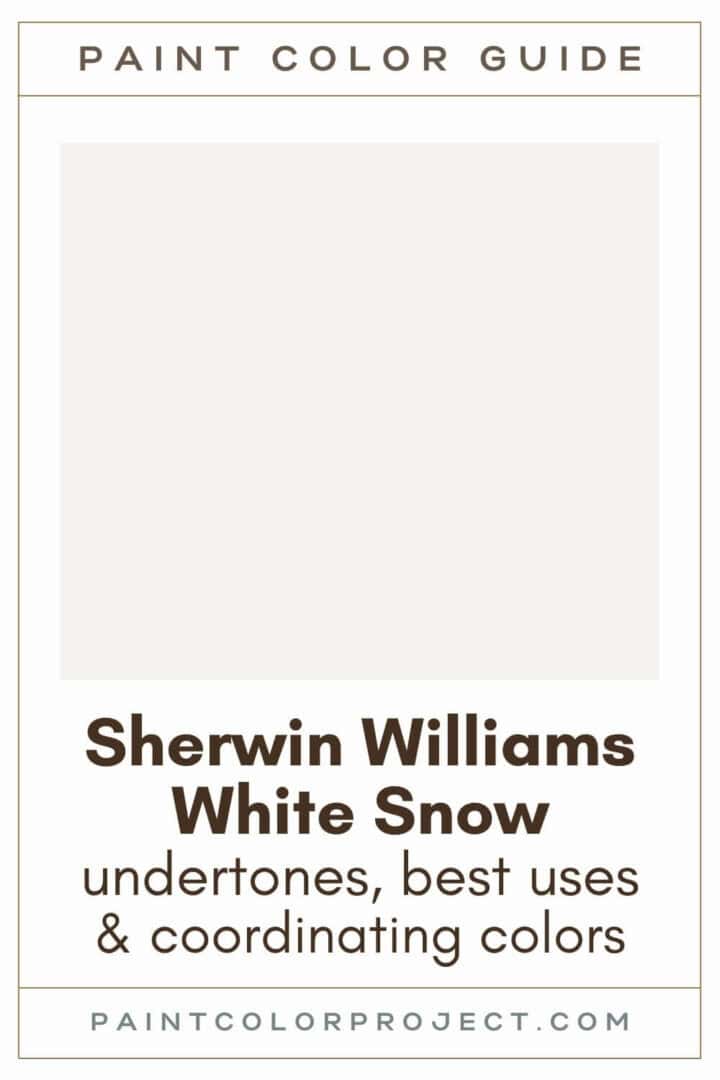 Sherwin Williams White Snow: A Complete Color Review - The Paint Color ...