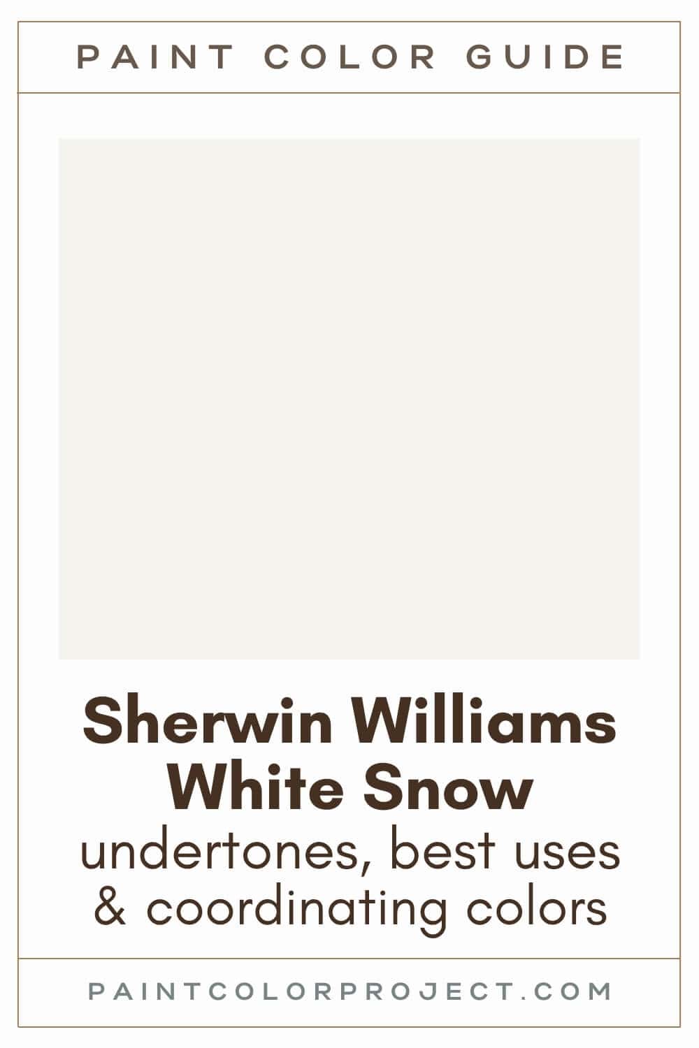 Sherwin Williams White Snow: A Complete Color Review - The Paint Color ...