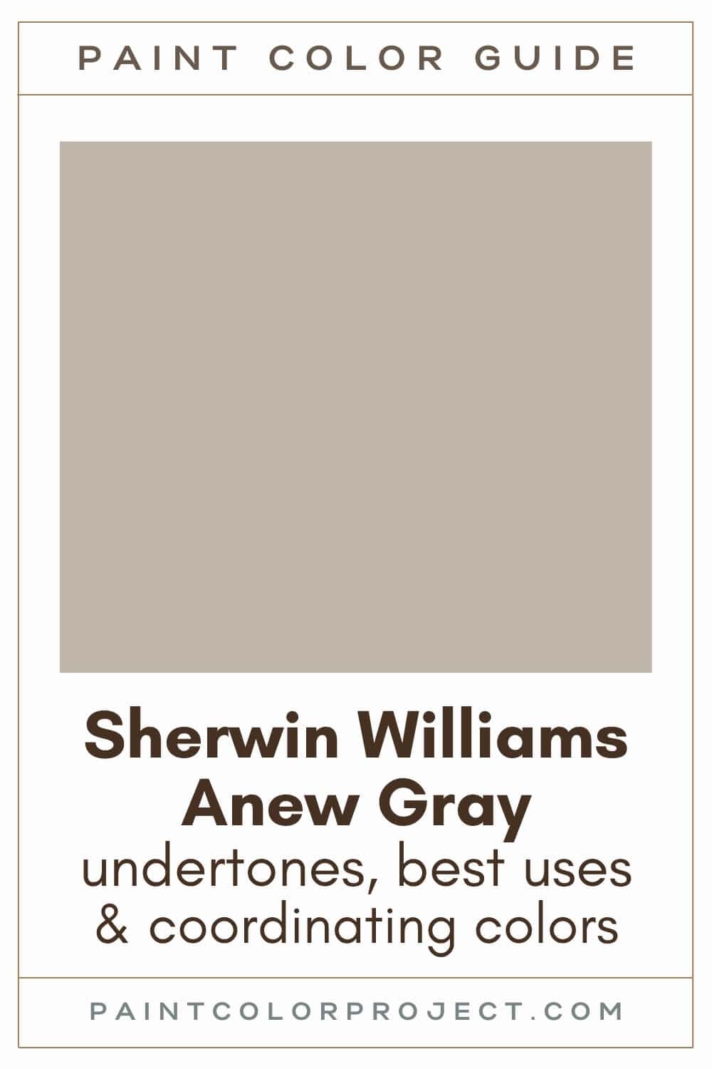 Sherwin Williams Anew Gray: Complete Color Review - The Paint Color Project