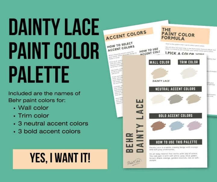 Behr Dainty Lace: A Complete Color Review - The Paint Color Project