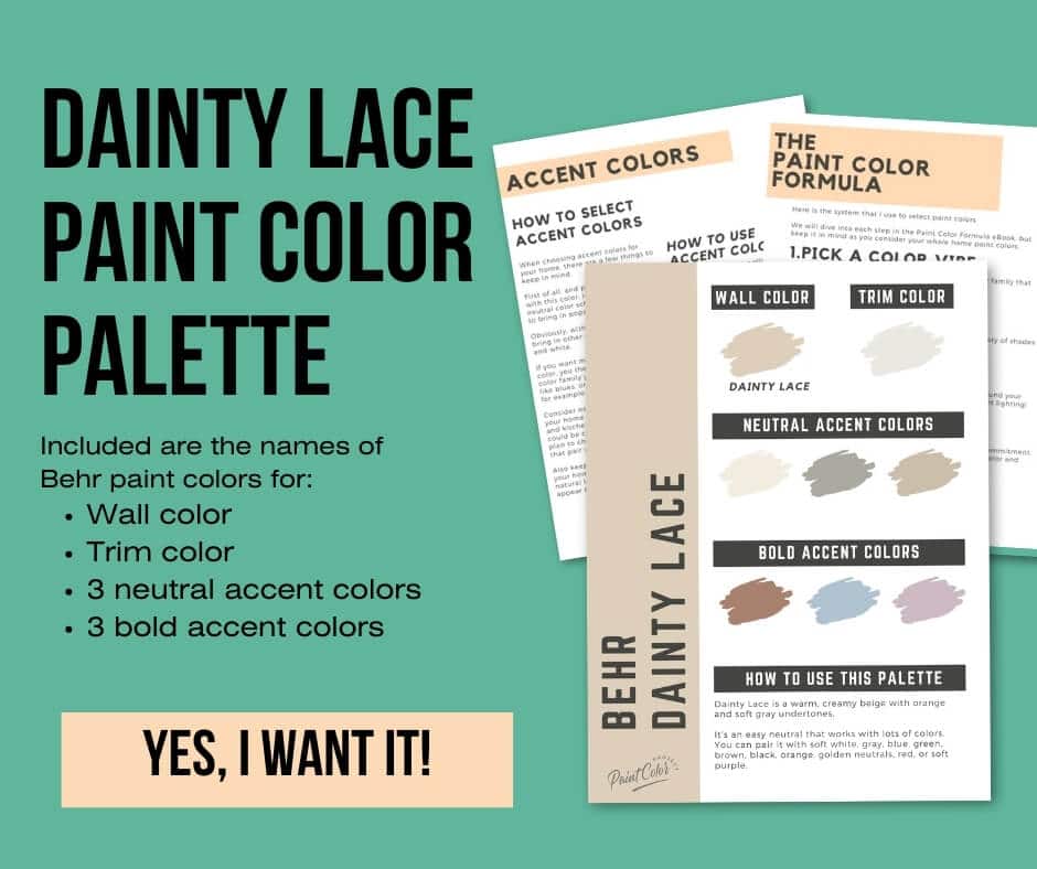 Behr Dainty Lace: A Complete Color Review - The Paint Color Project